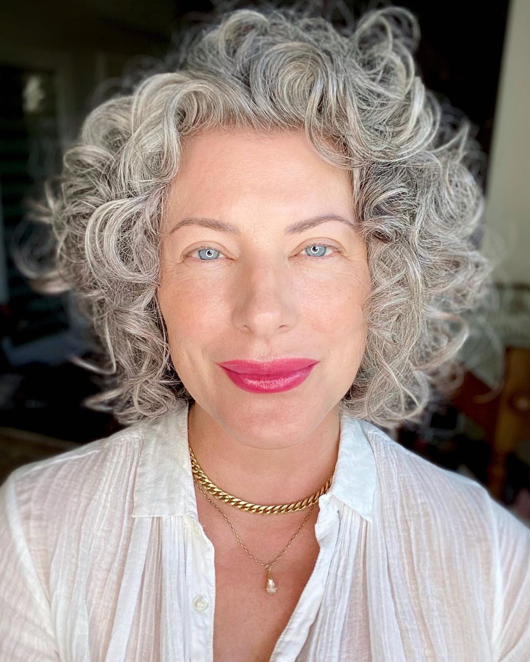 White Curly Hairstyles