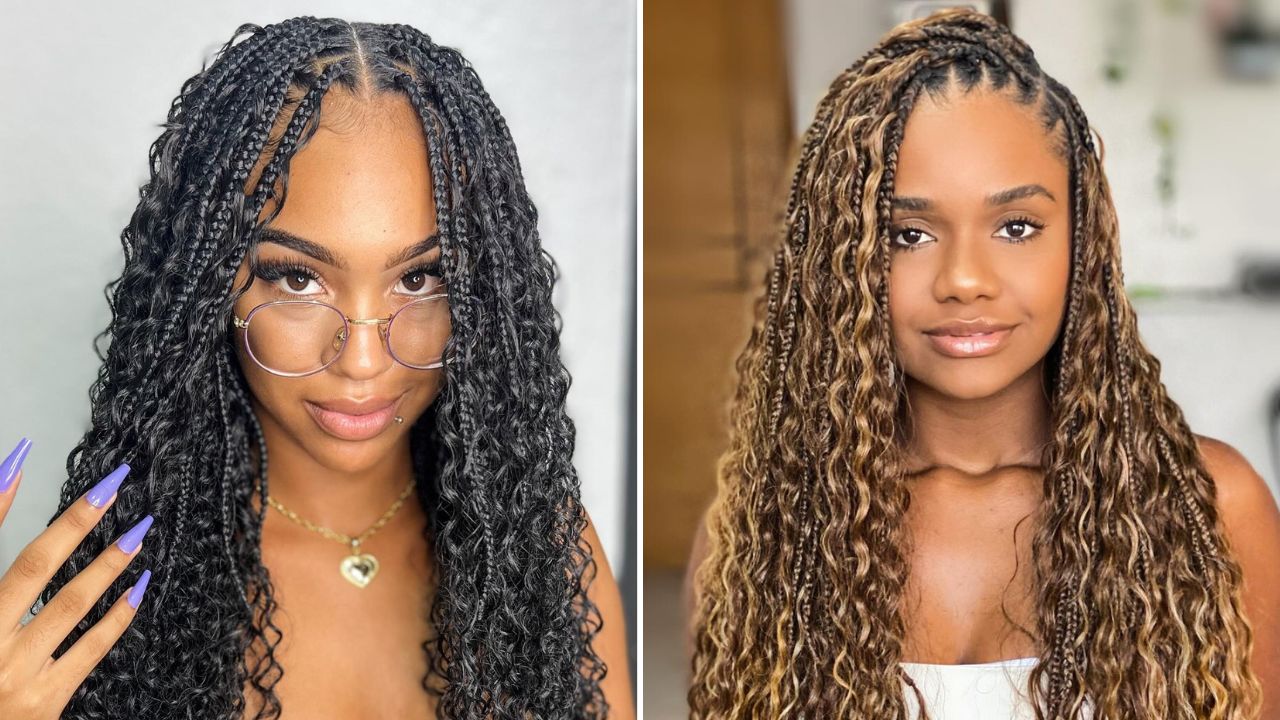 Absolutely Divine Ideas of Box Braids with Curls
